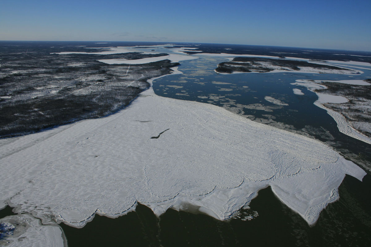Ice Boom In Nelson River | Geniglace