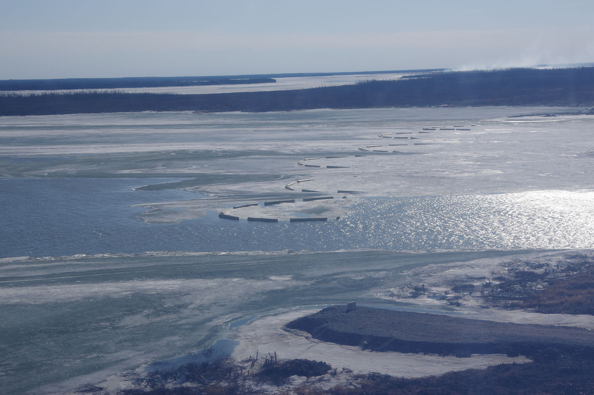 Ice Boom In Nelson River | Geniglace