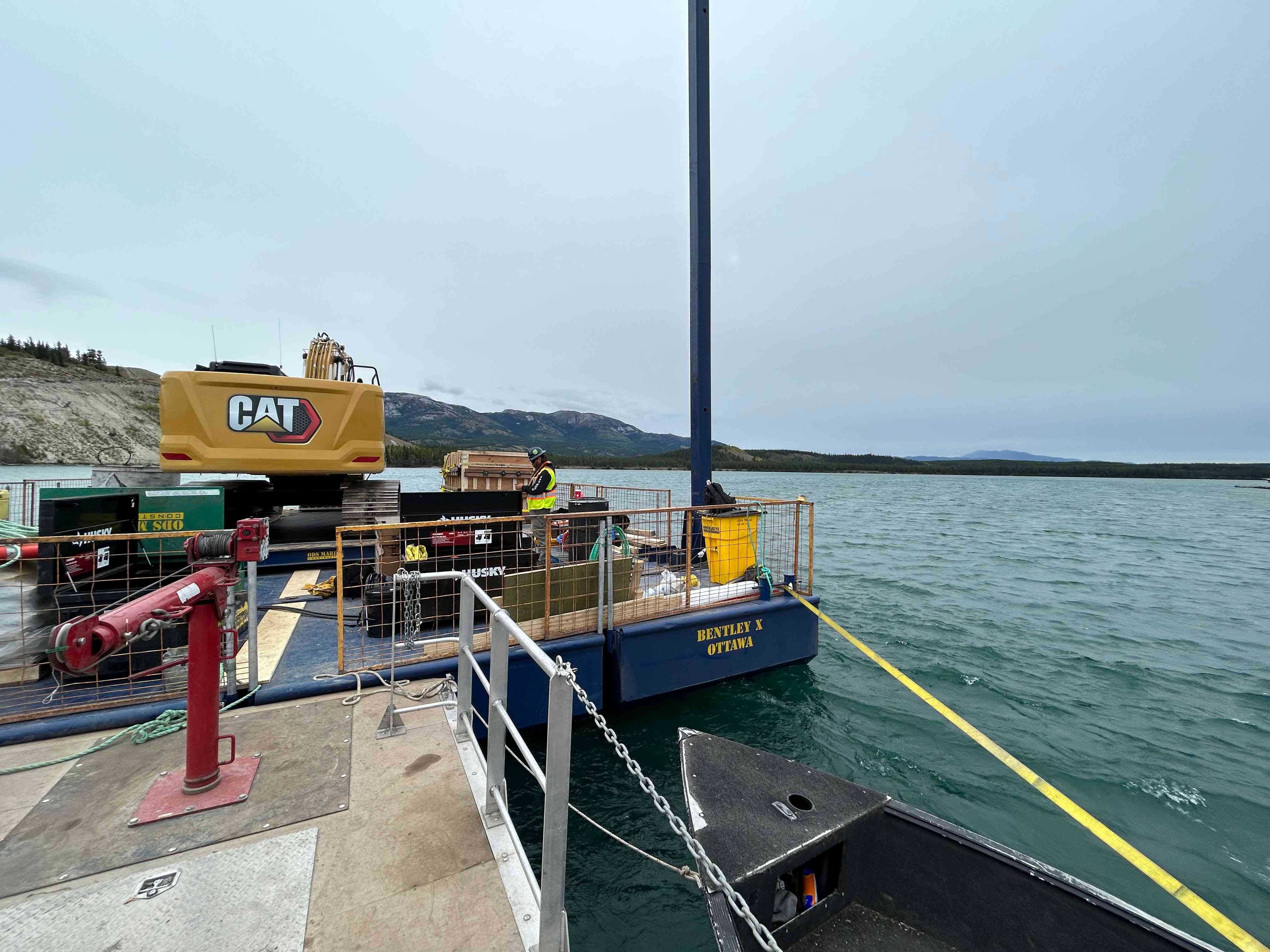 Safety Boom in Schwatka Lake | Geniglace